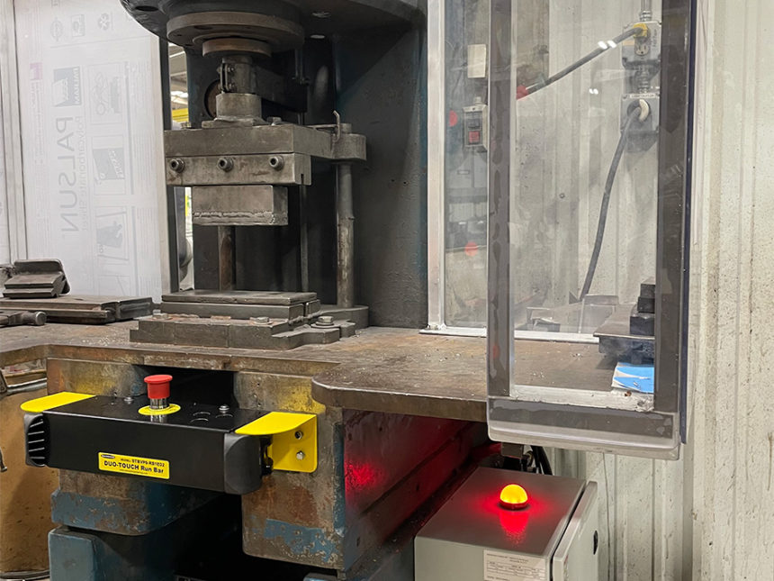 Two-hand Control Bar System Retrofit for Hydraulic Press | OSCO Controls
